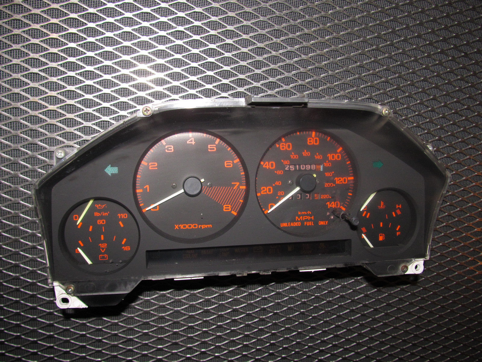 84 85 Mazda RX7 OEM Speedometer Instrument Cluster - M/T 12A – Autopartone