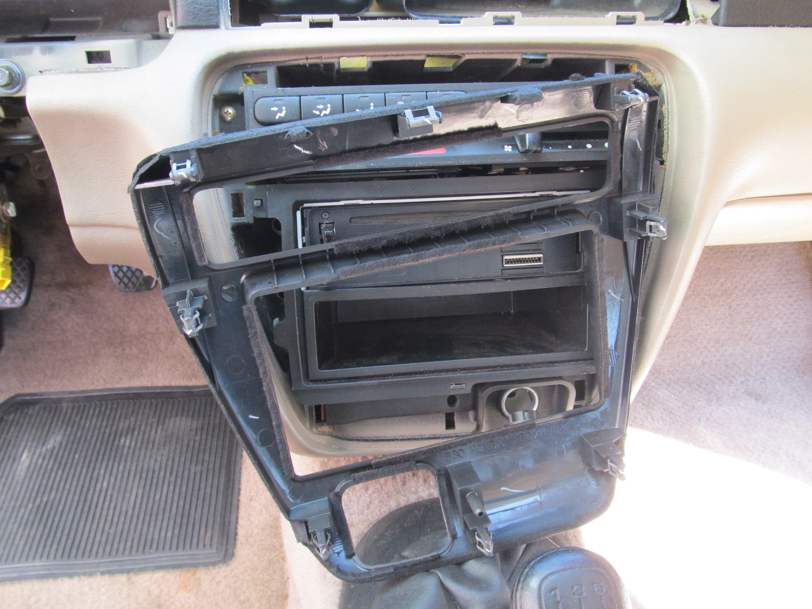 97 98 99 00 01 Honda Prelude OEM Dash Stereo Climate Control Panel Cov ...