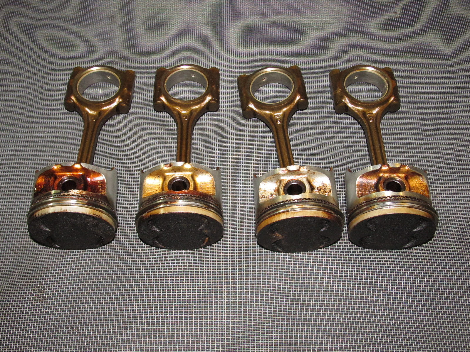 88 89 Honda CRX OEM D15B2 Engine Piston & Rod Assembly Set ...