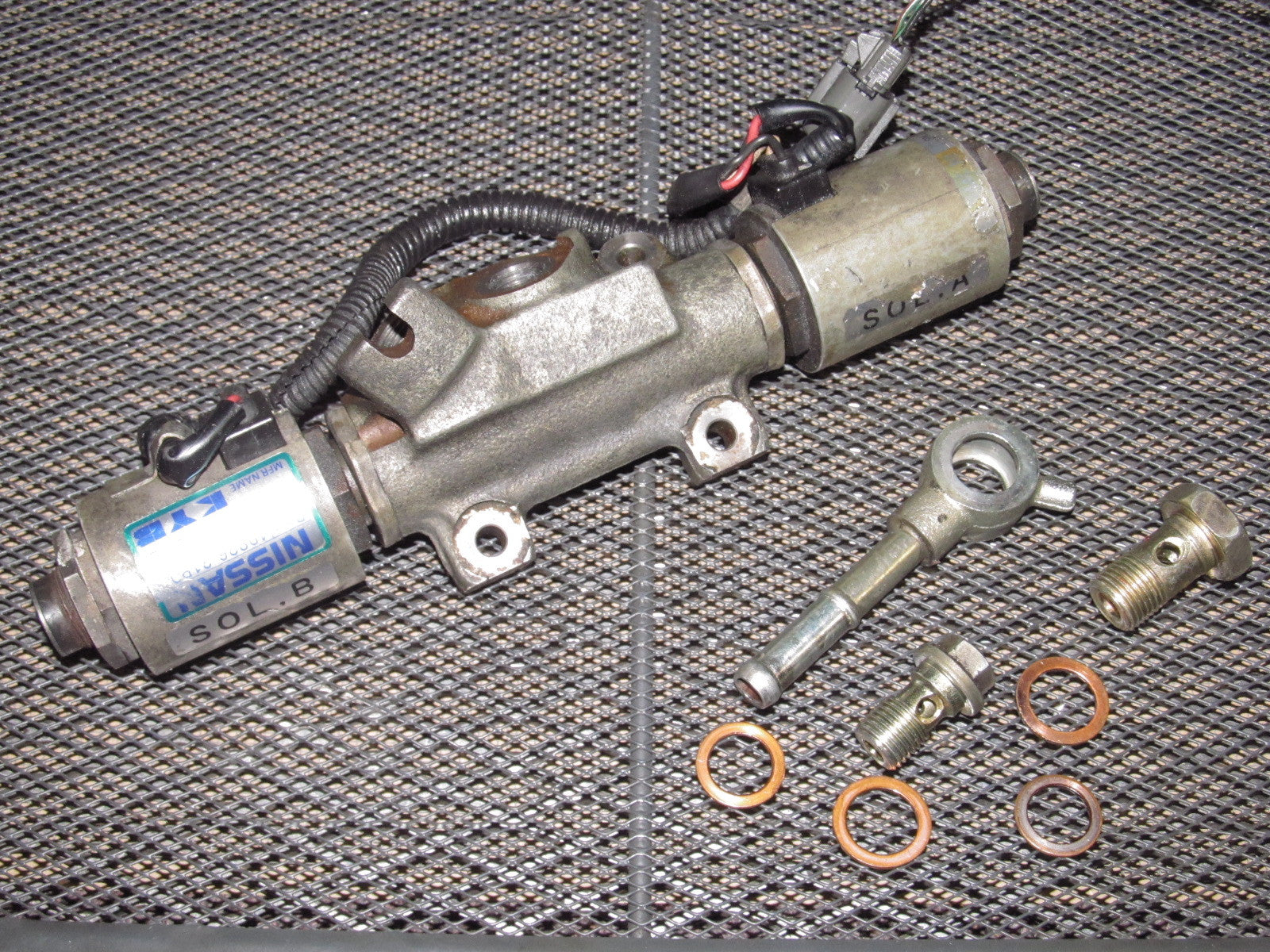 90 91 92 93 Nissan 300zx OEM Hydraulic Hicas Rear Power Steering Solen ...