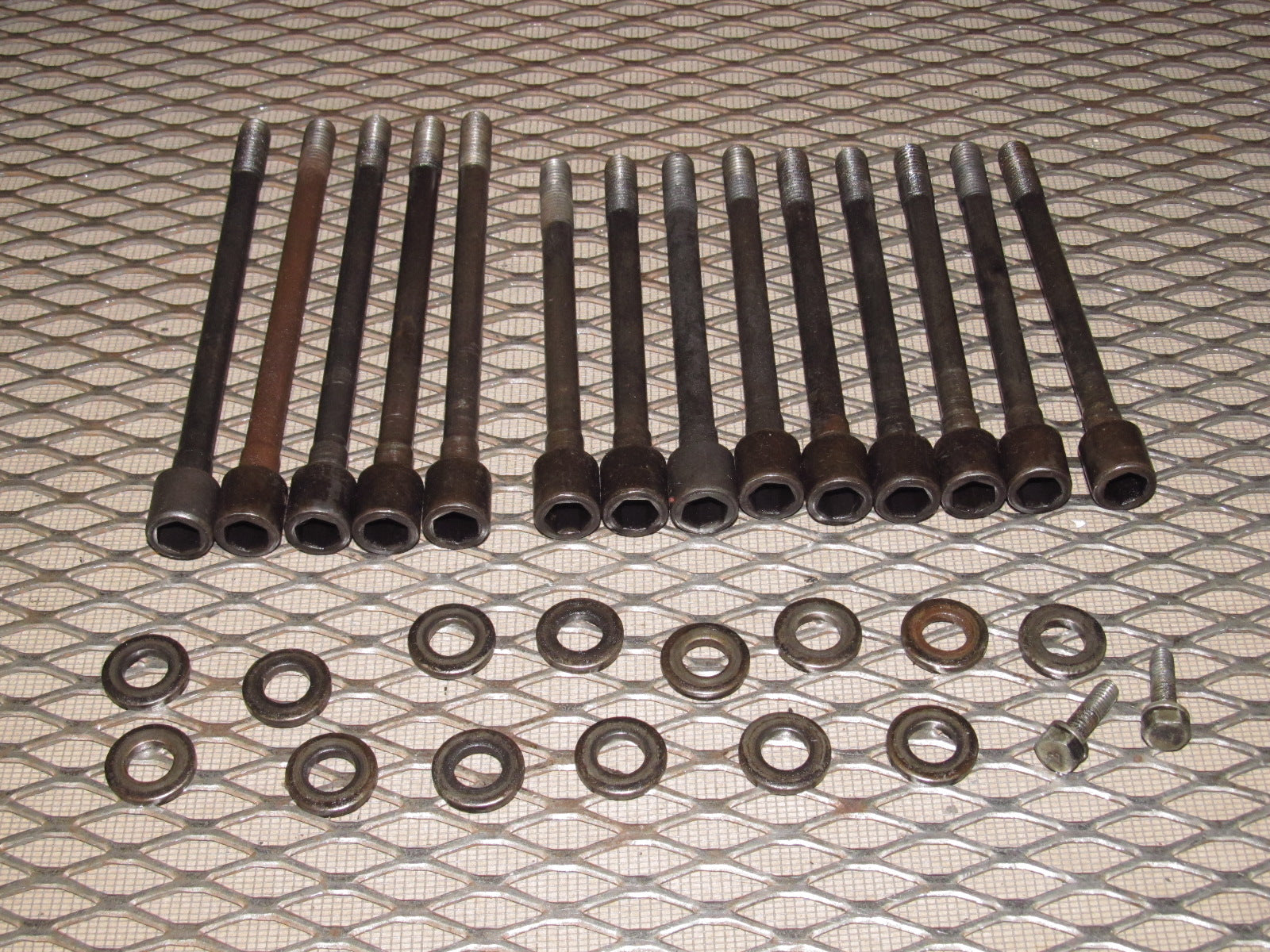 72 73 Datsun 240z OEM E88 Engine Cylinder Head Mounting Bolt Set ...