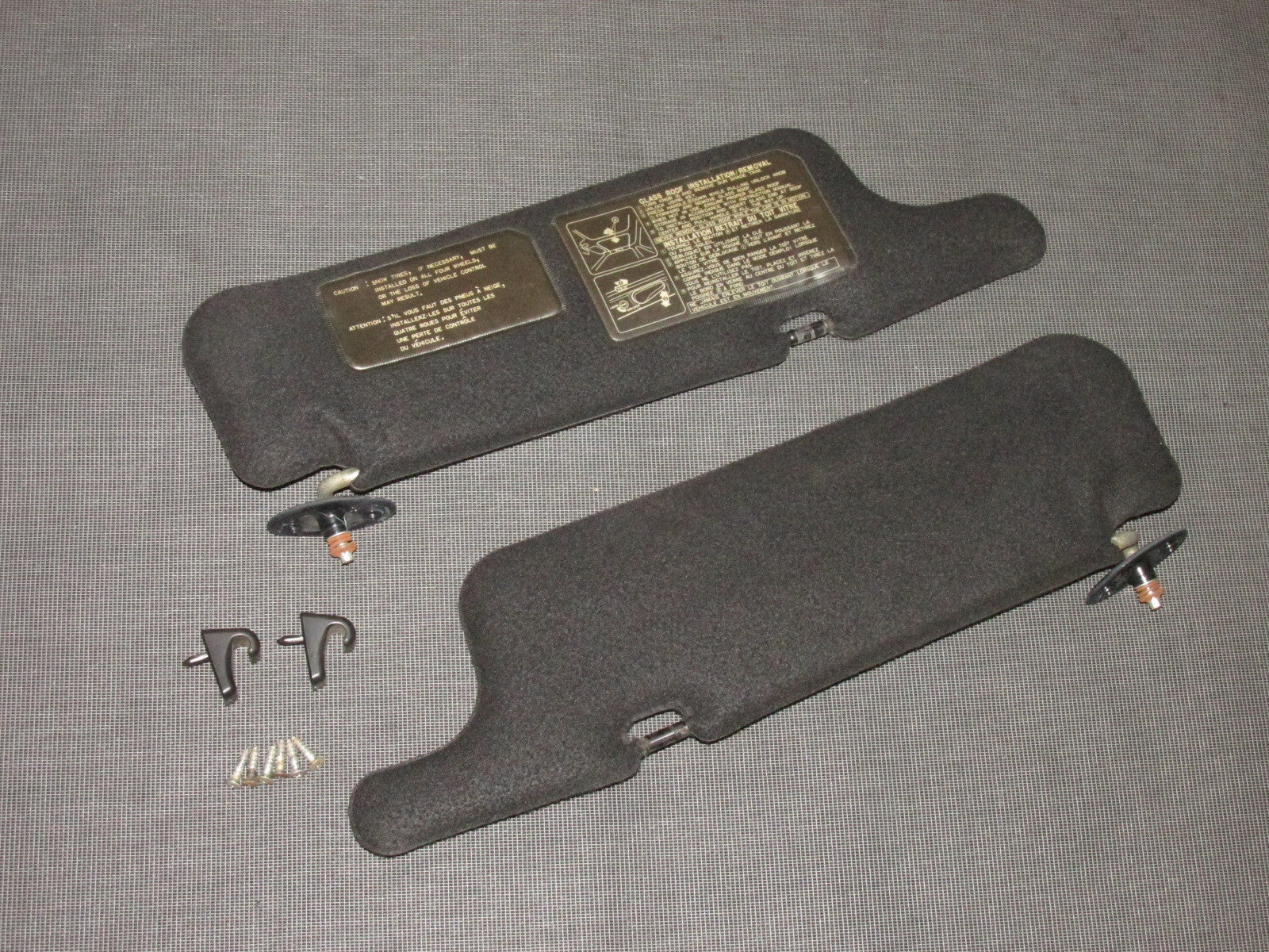 87 88 89 Toyota MR2 Sun Visor Set And Holder – Autopartone.com