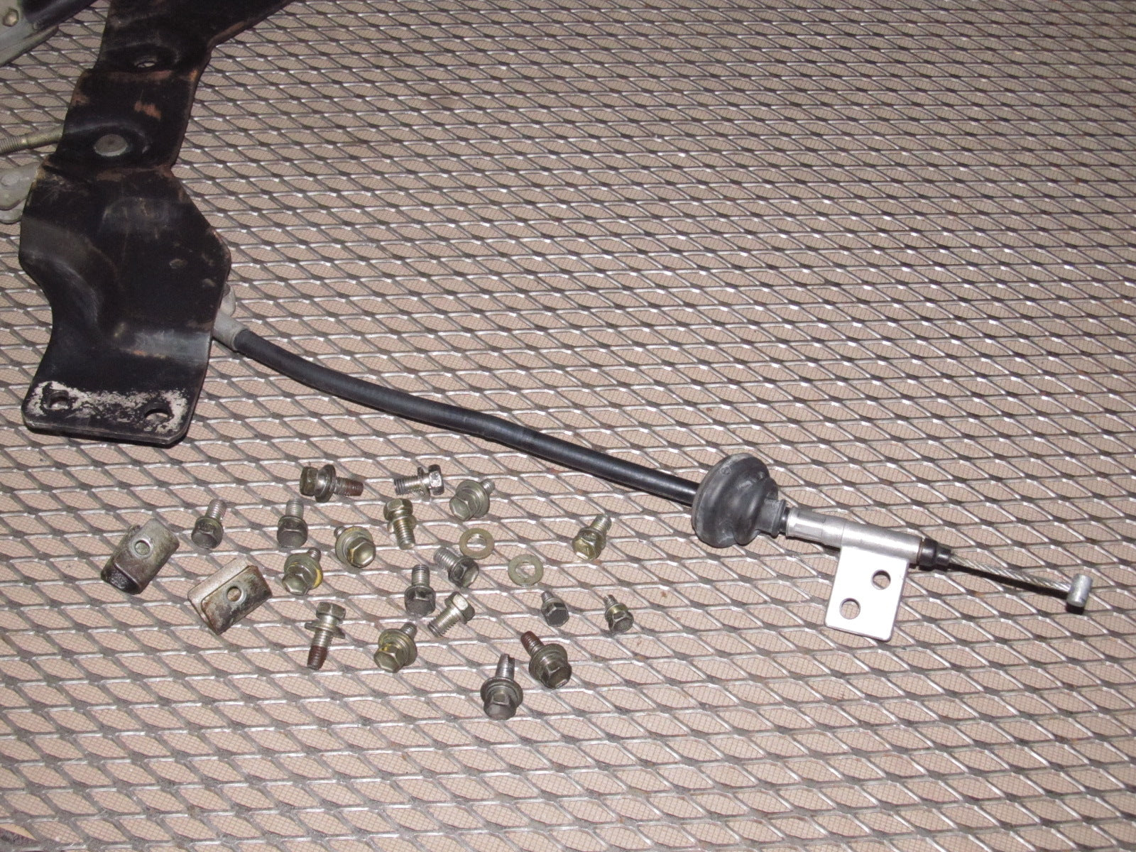 85 86 Toyota MR2 OEM Parking Brake Cable & Bracket - Set – Autopartone.com