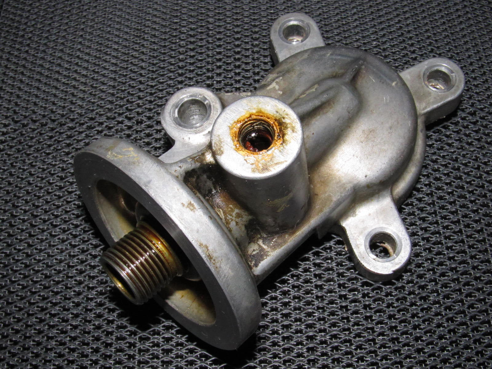 90 91 92 93 94 95 96 Nissan 300zx OEM Oil Filter Adapter Mount ...