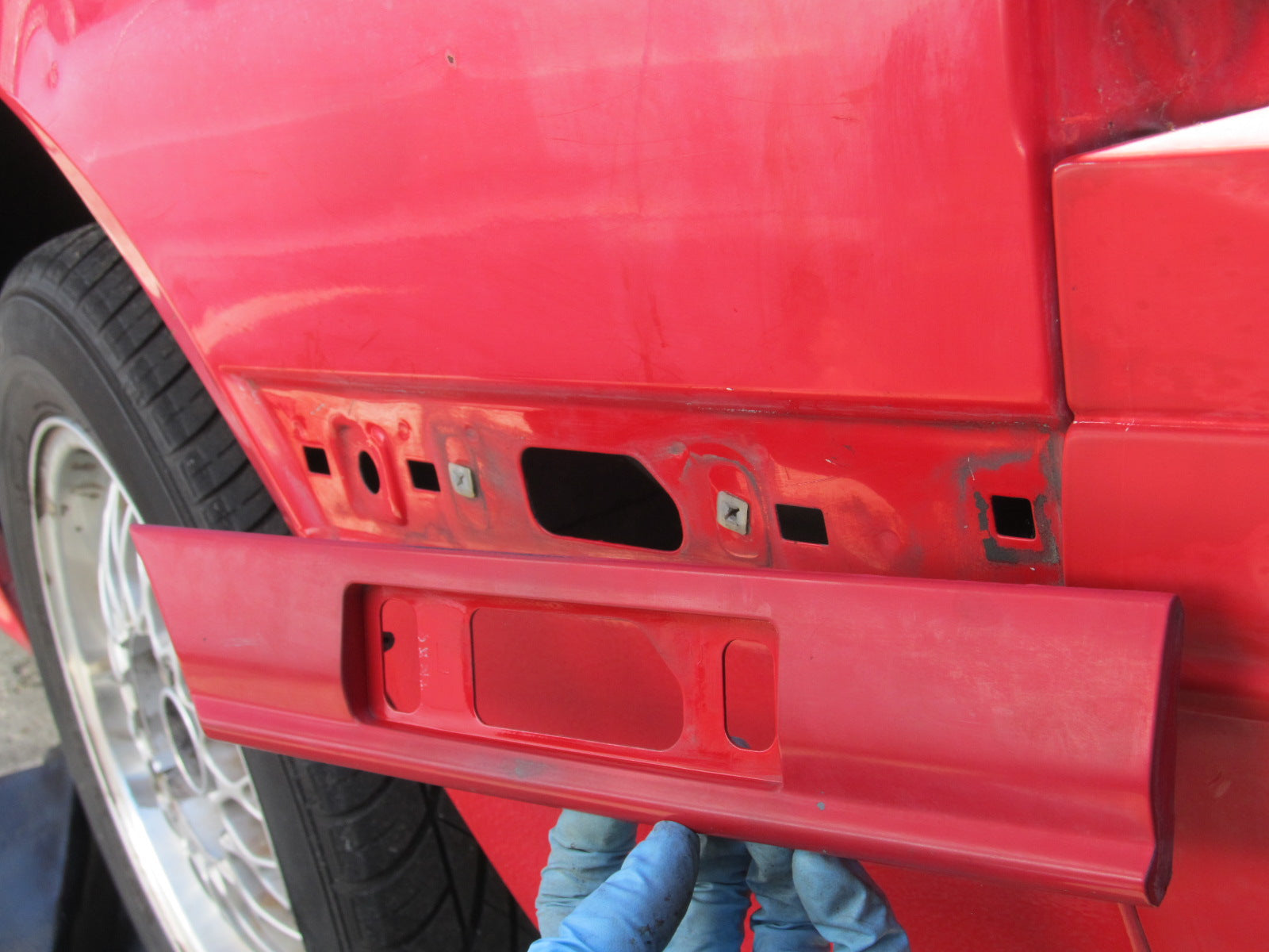 89 90 91 Mazda RX7 OEM Rear Side Marker Quarter Moulding - Left ...