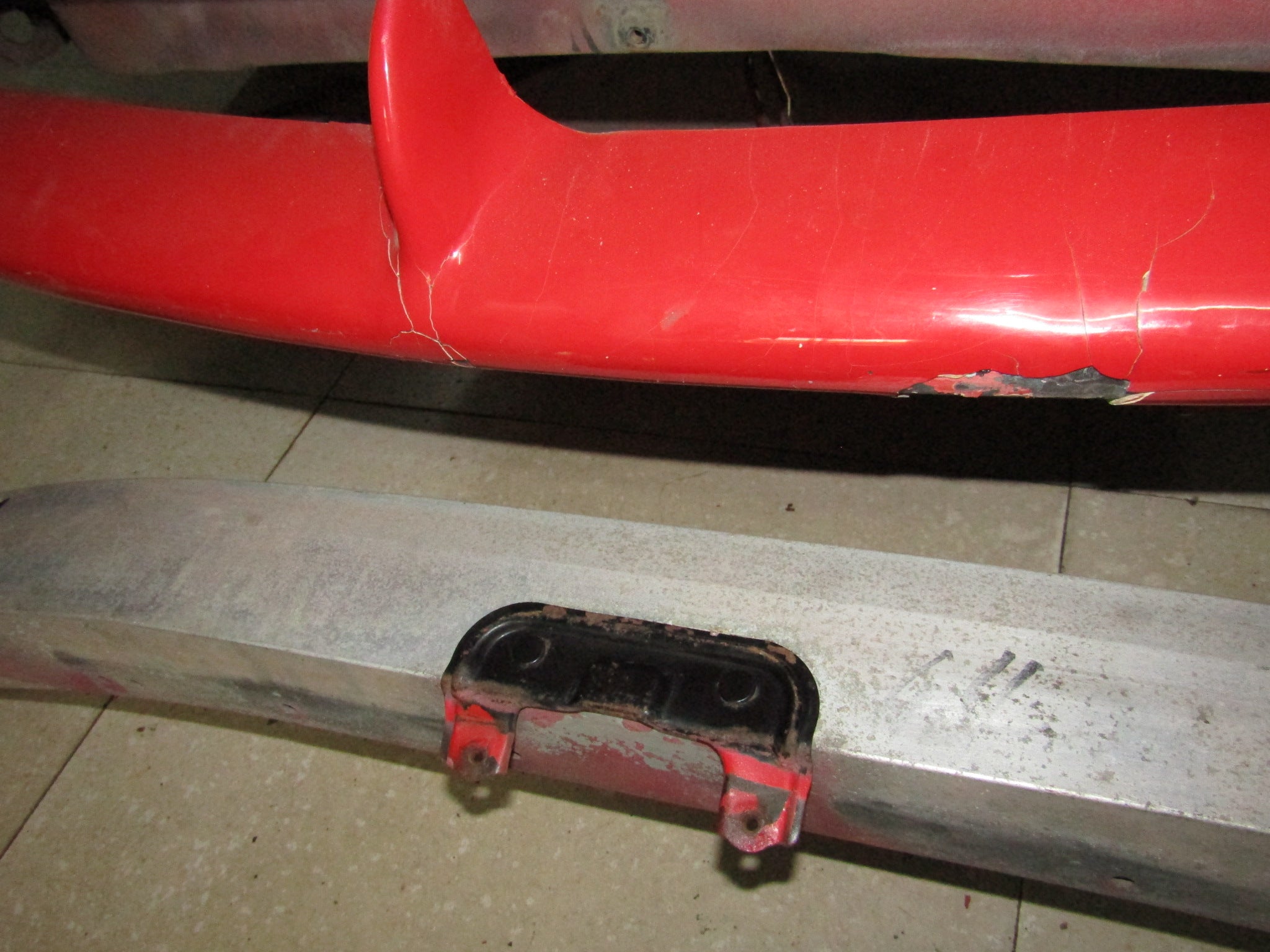 94 95 96 Mitsubishi 3000GT OEM Front Upper License Plate Mounting Brac ...