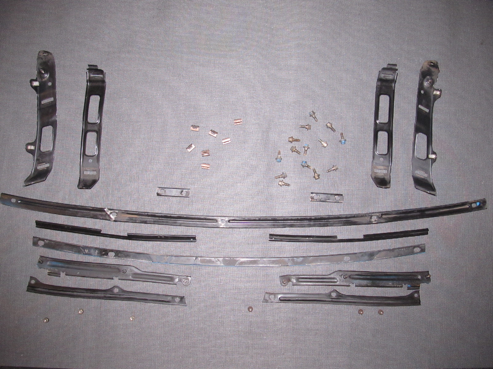 89 90 91 92 Toyota Supra OEM Front Bumper Mounting Plate Bracket - Set ...
