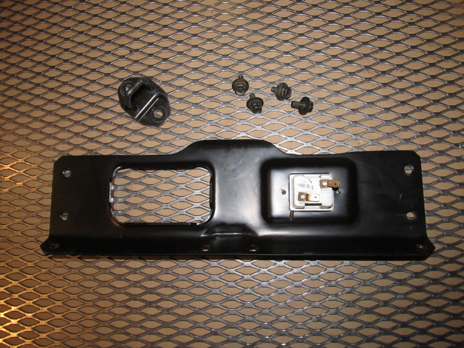 1988 Mazda RX7 OEM Convertible Trunk Light Bracket & Latch Striker ...