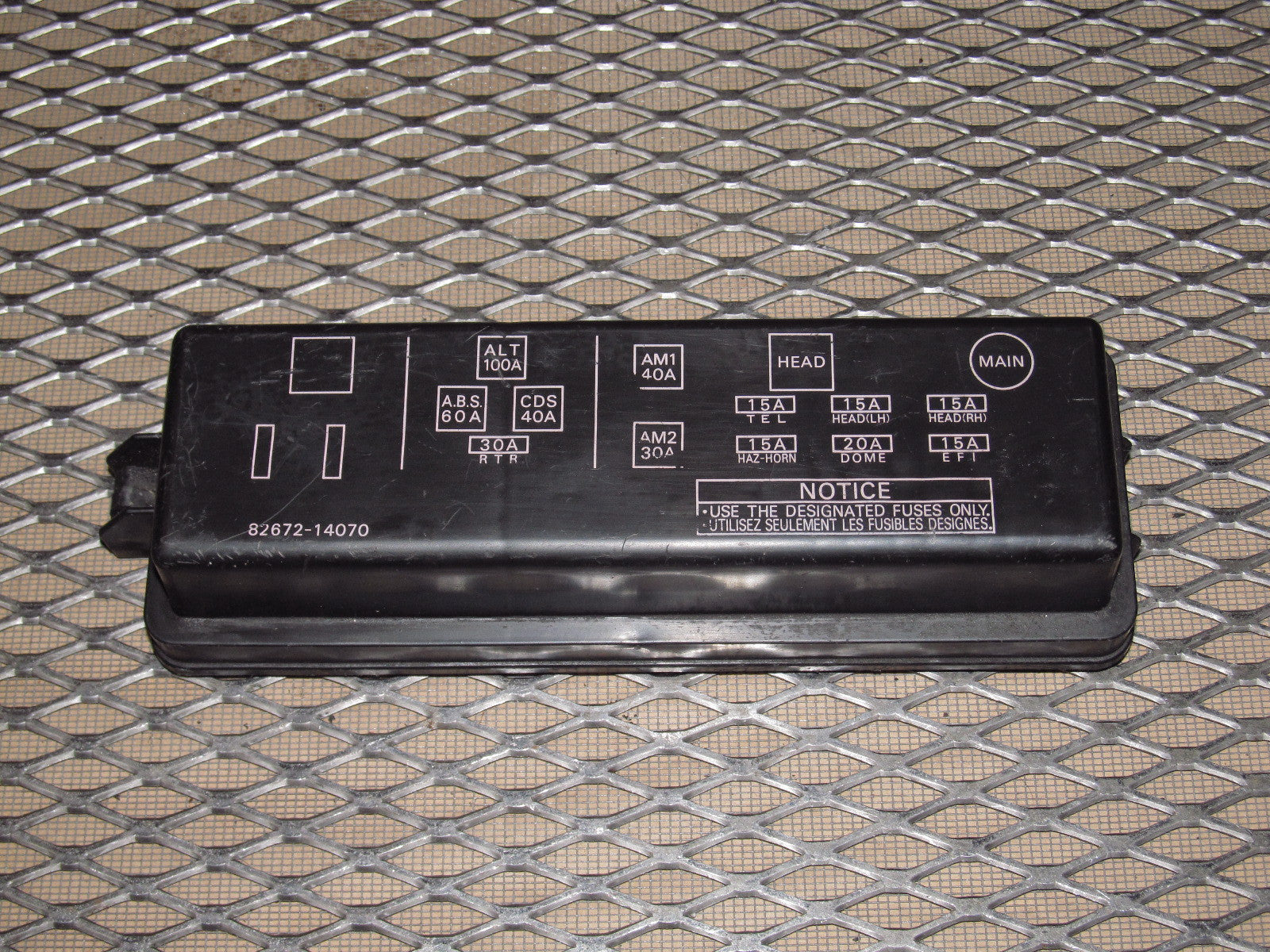 89 90 91 92 Toyota Supra OEM Engine Fuse Box Cover - Turbo – Autopartone