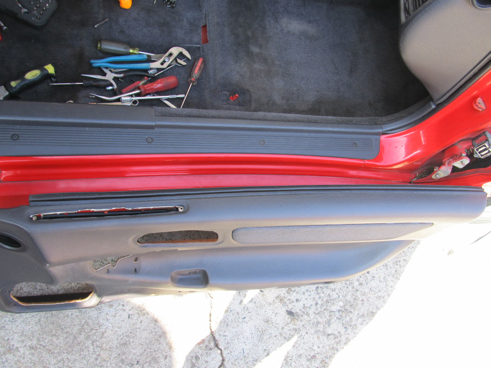 94 95 96 97 Mitsubishi 3000GT OEM Door Panel Window Guide Moulding - R ...
